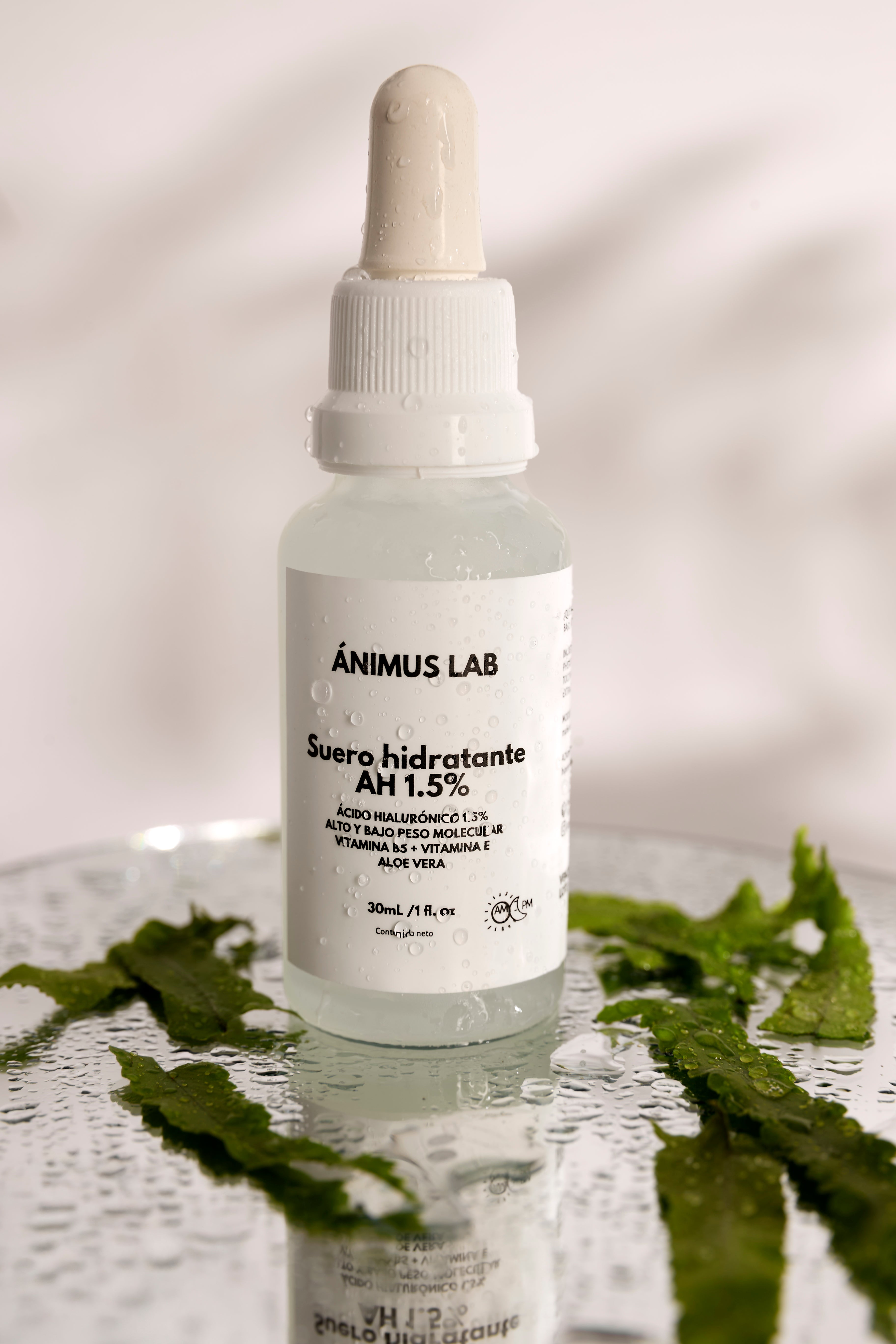 Suero Hidratante Ácido Hialurónico 1.5 % – Hidratación Profunda para Piel Sensible – Ánimus Lab